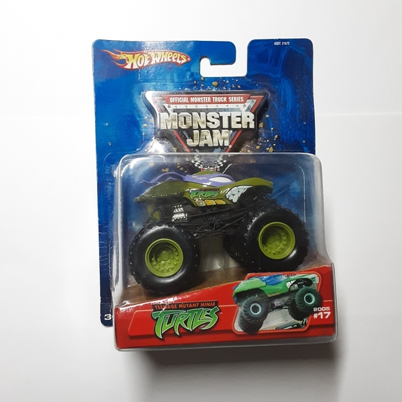 Hot Wheels | Toys | Hot Wheels Monster Jam Purple Mask Donatello ...
